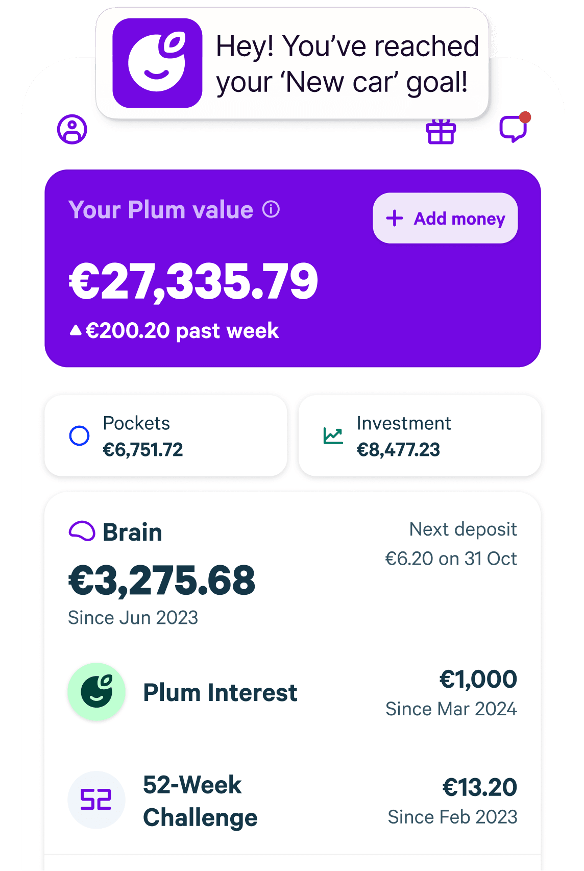 Your money for life | Plum